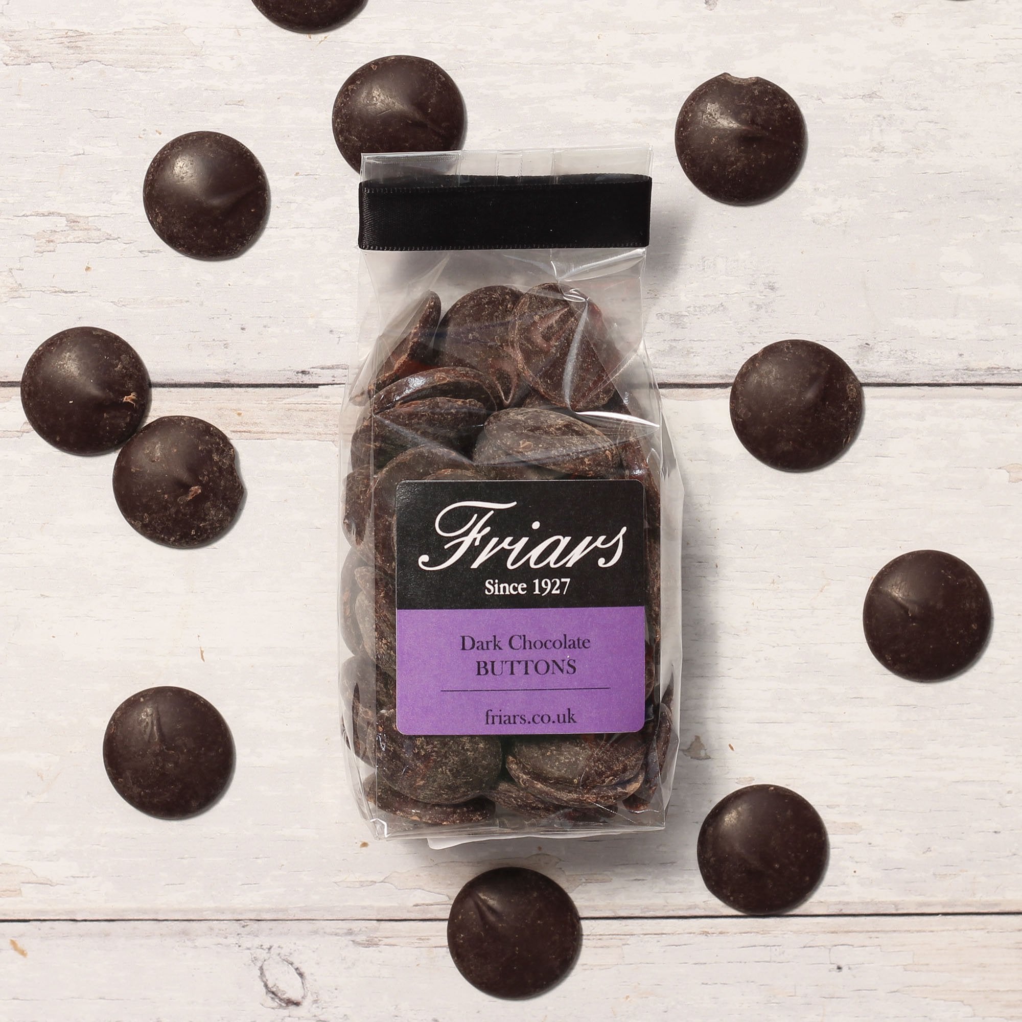 Chocolate Dots | Dark 70% Buttons – Friars