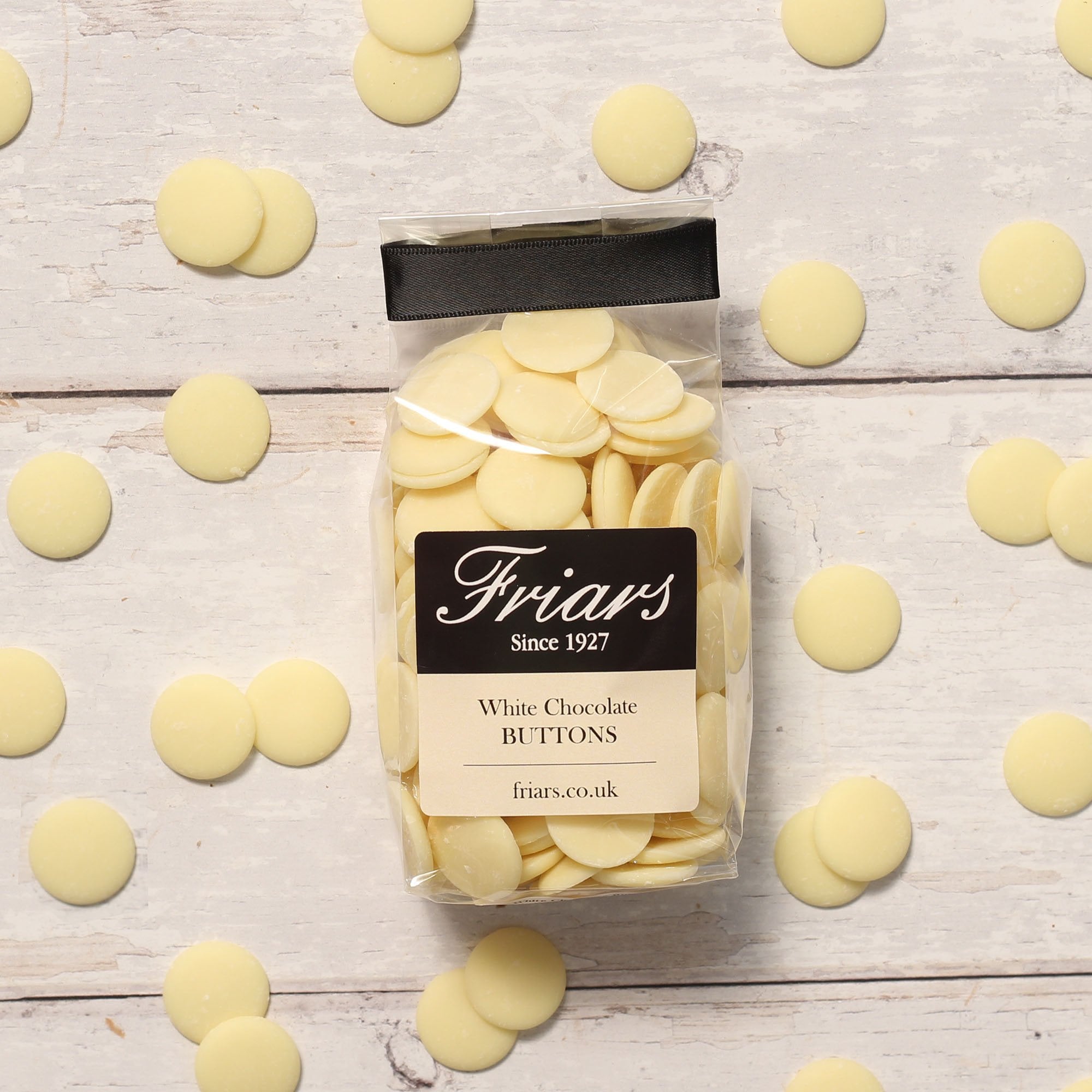 Chocolate Dots | White Buttons – Friars