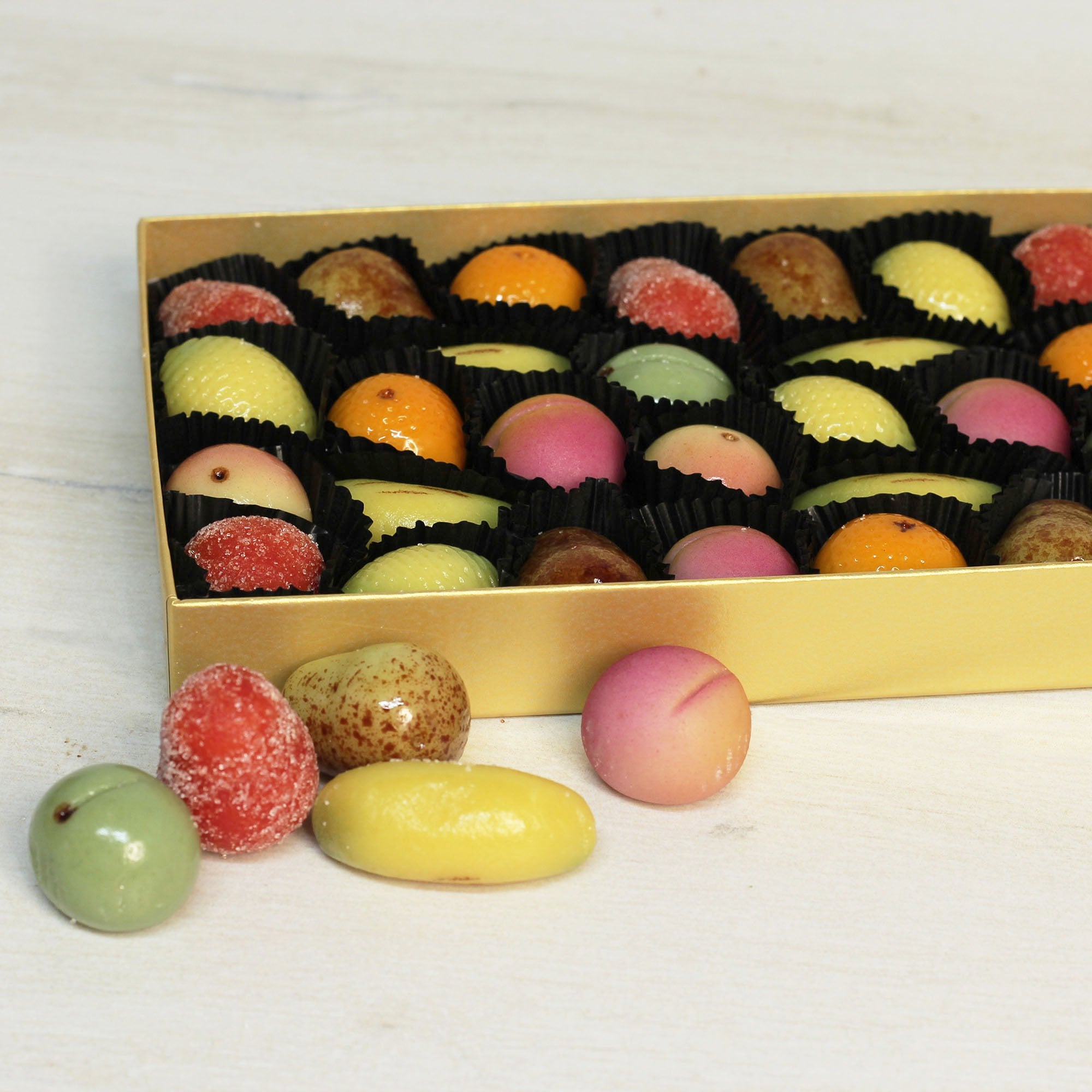 Marzipan Fruits Marzipan Fruit Gift Box – Marie Curie Online Shop
