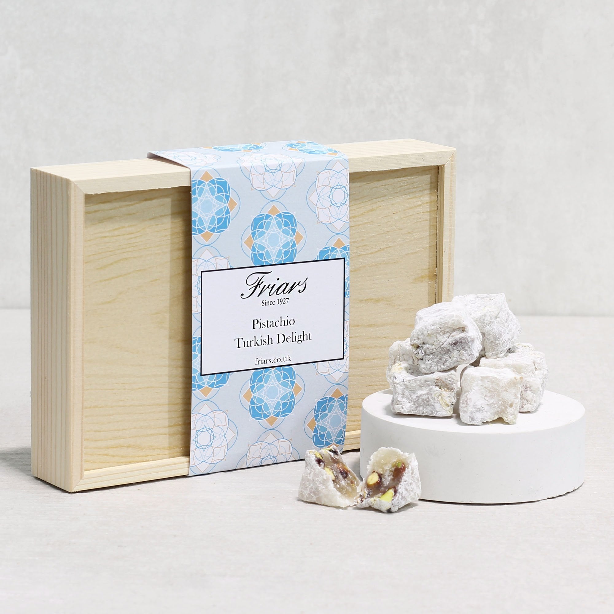 Pistachio Turkish Delight | Wooden Gift Box – Friars