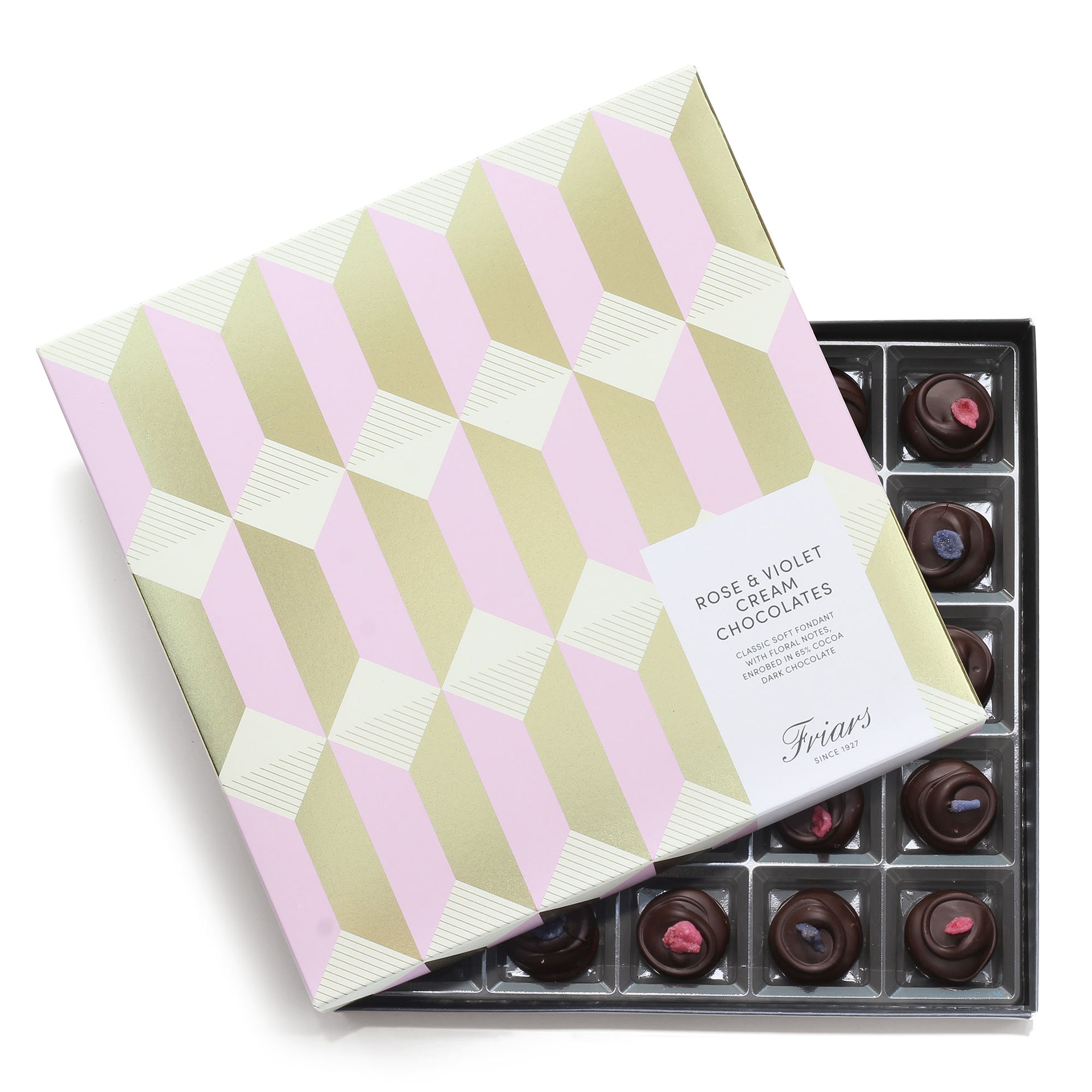 Rose & Violet Cream Chocolates | 25 Piece Gift Box – Friars