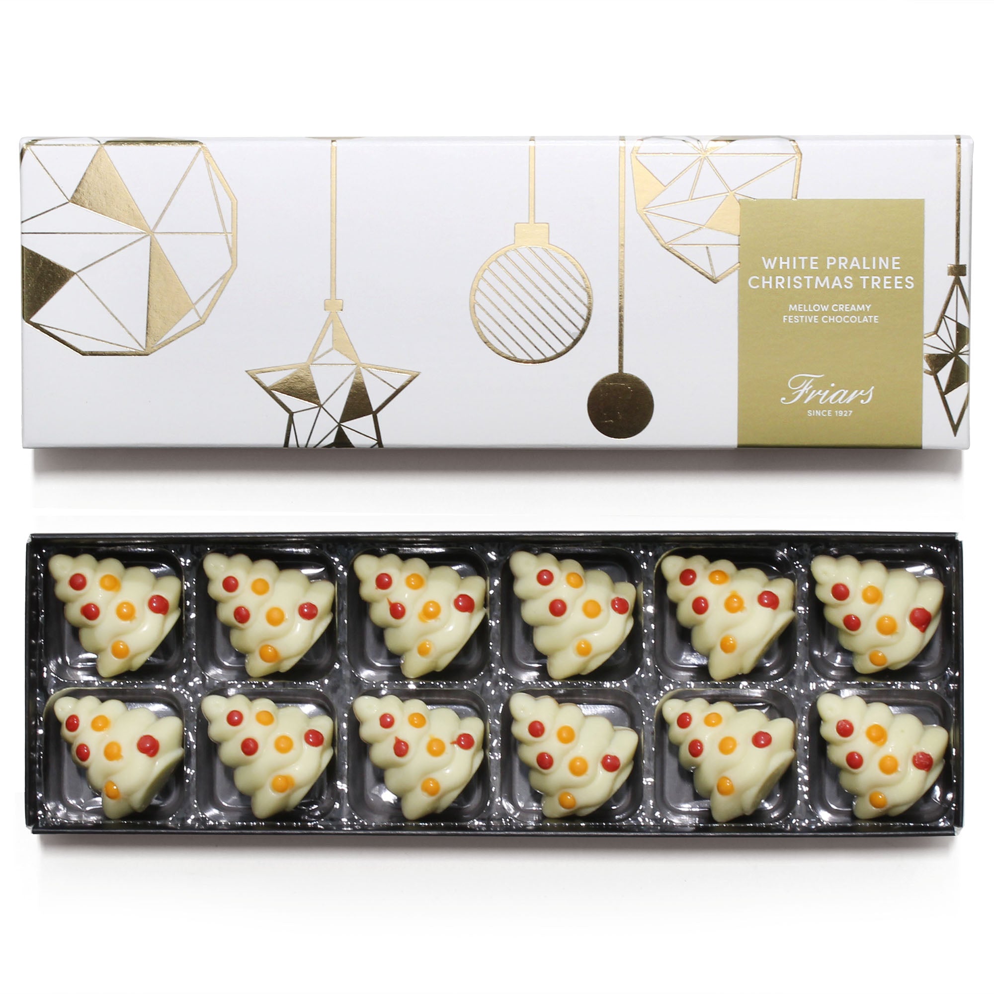 White Chocolate Praline Christmas Tree Box – Friars