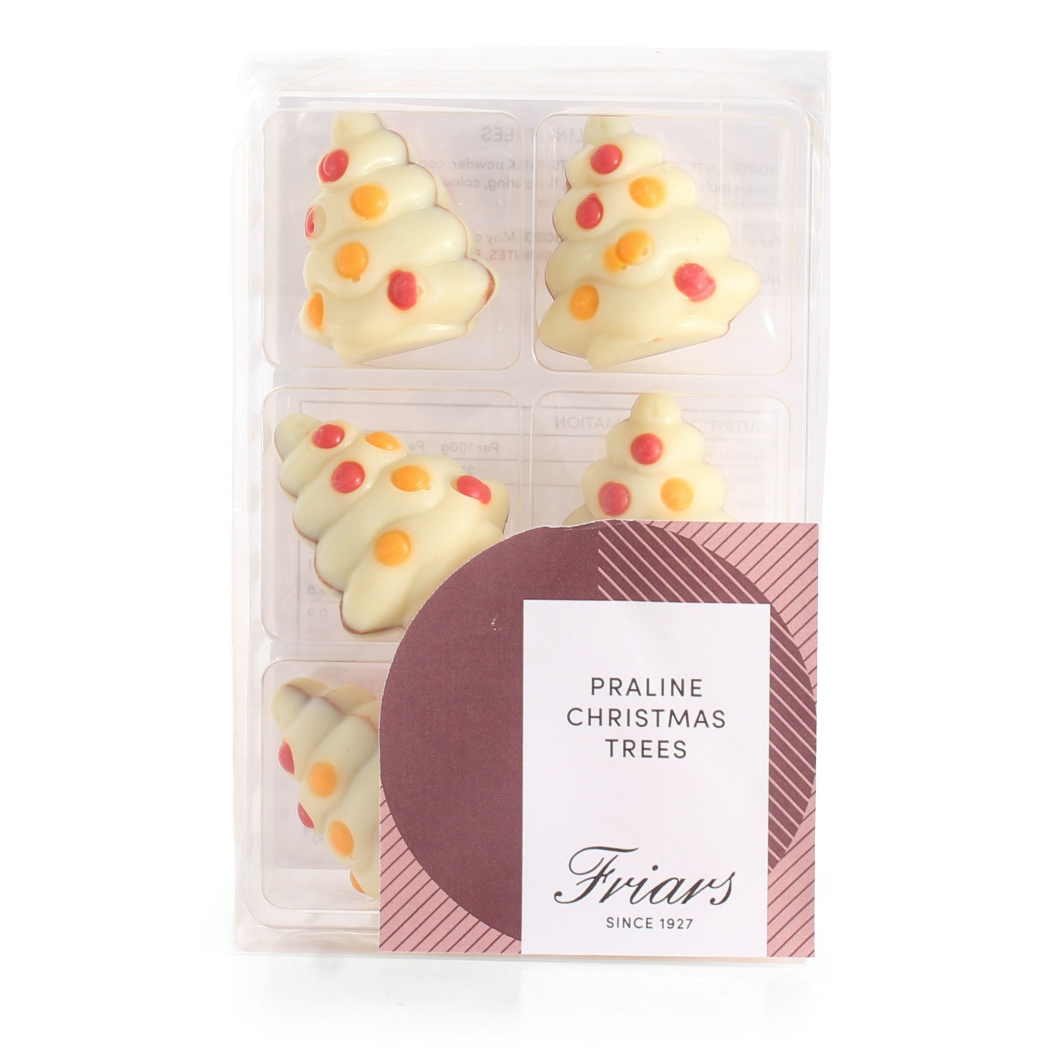 Chocolate Praline Christmas Trees | White – Friars